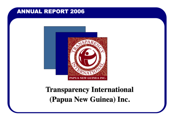 Annual Reports – Transparency International PNG
