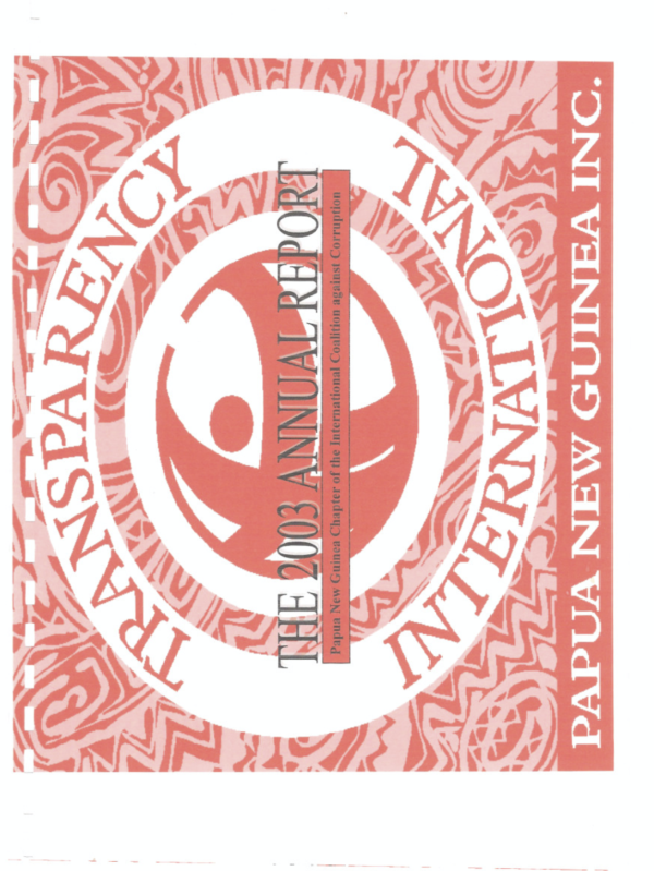 Annual Reports – Transparency International PNG